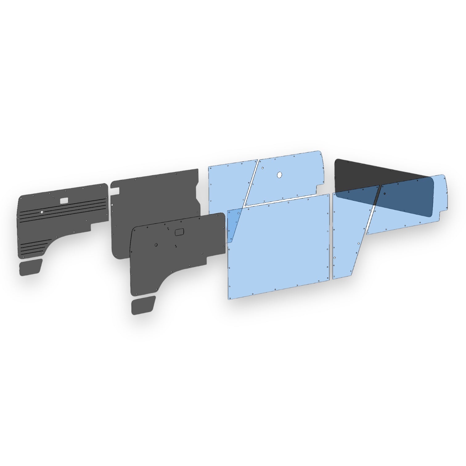 Vanagon 1985-1991 Westfalia Weekender Full ABS Panel Interior Set ...