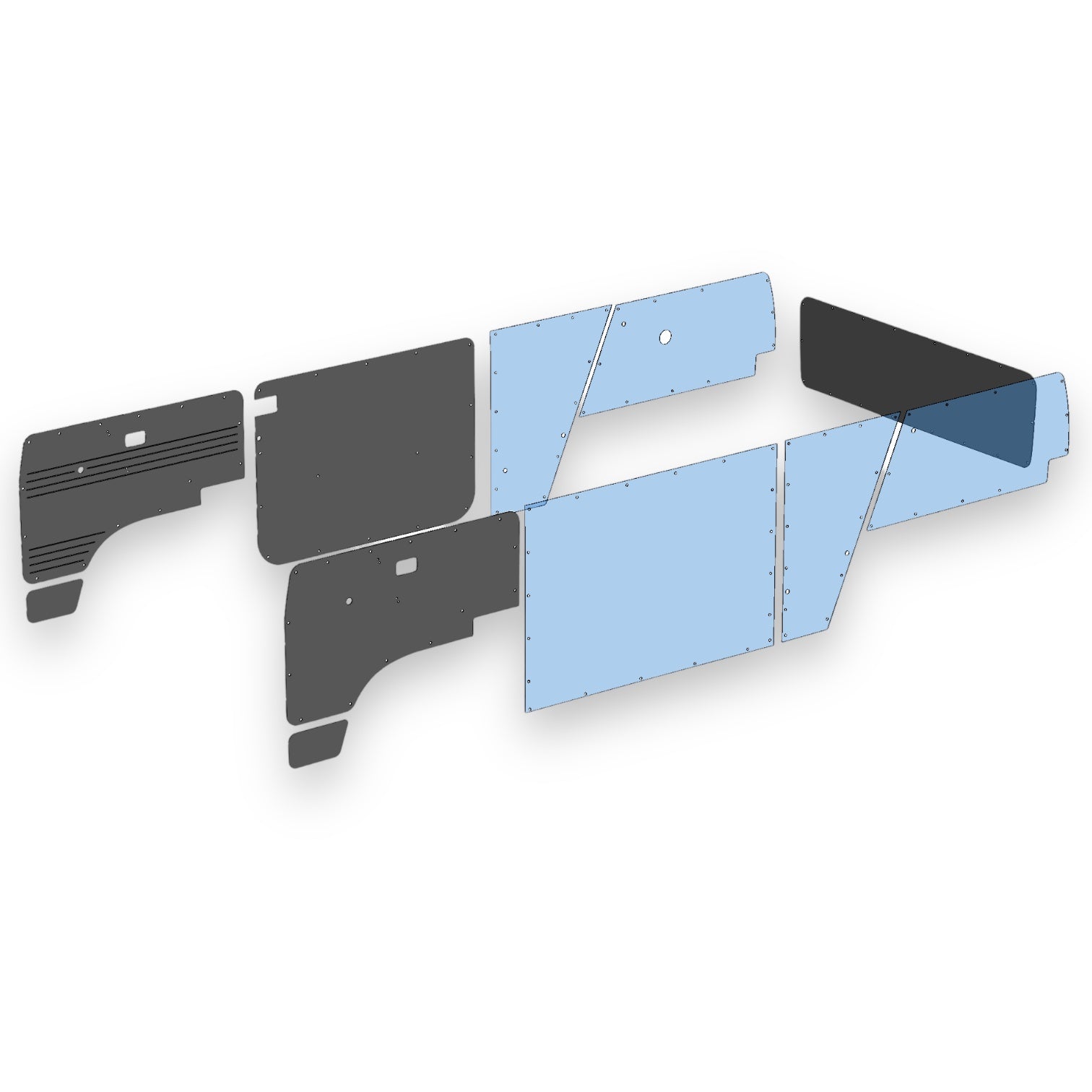 Vanagon 1980-1984 Westfalia Weekender ABS Panel Interior Set – VOLKYBARU